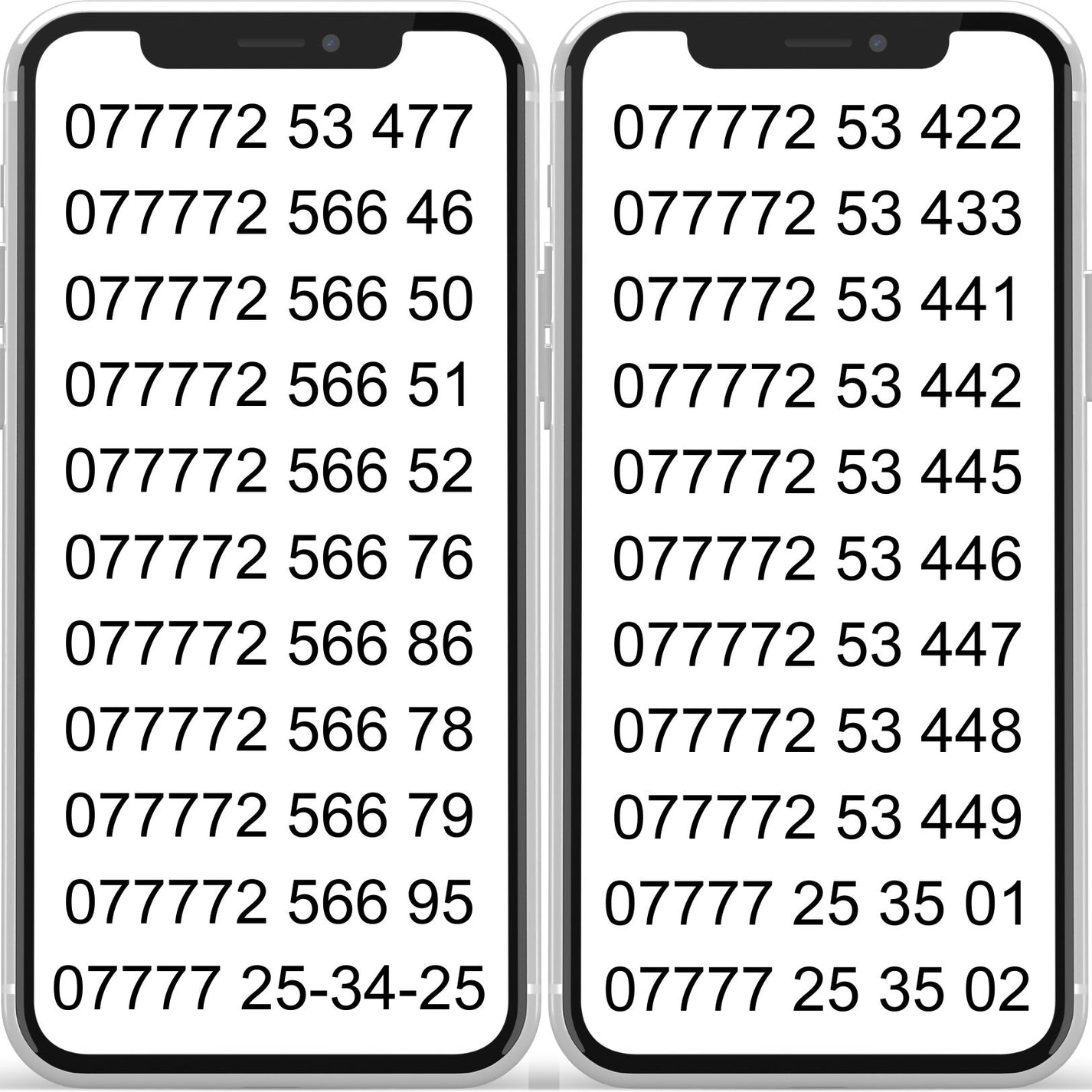 Exclusive EE VIP Mobile Numbers 07777- UK Gold Numbers | Available ...
