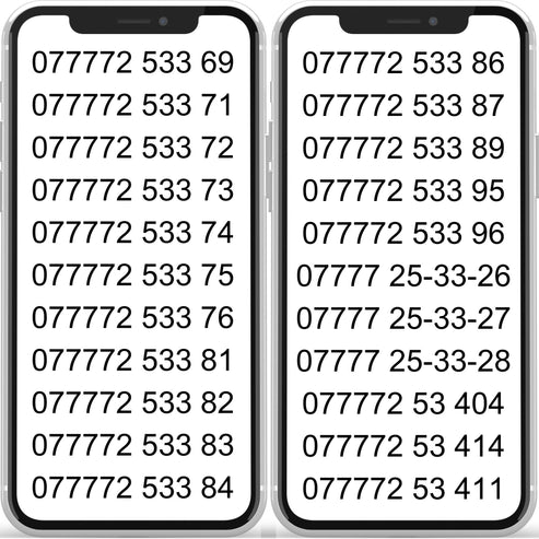 EE VIP Mobile Numbers List 077772533 and More– Premium UK Gold Numbers ...