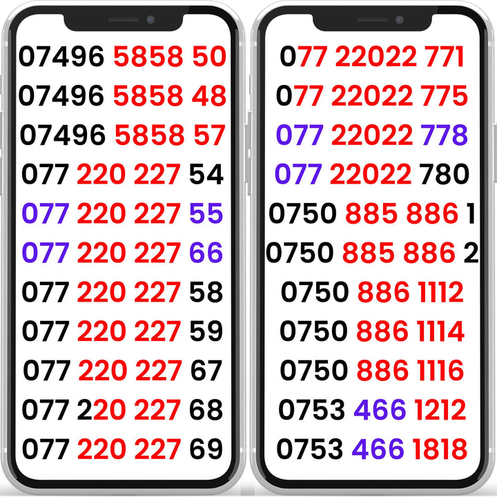 EE VIP Numbers (Pay&Go) Mobile SIM Cards | Gold Numbers For You