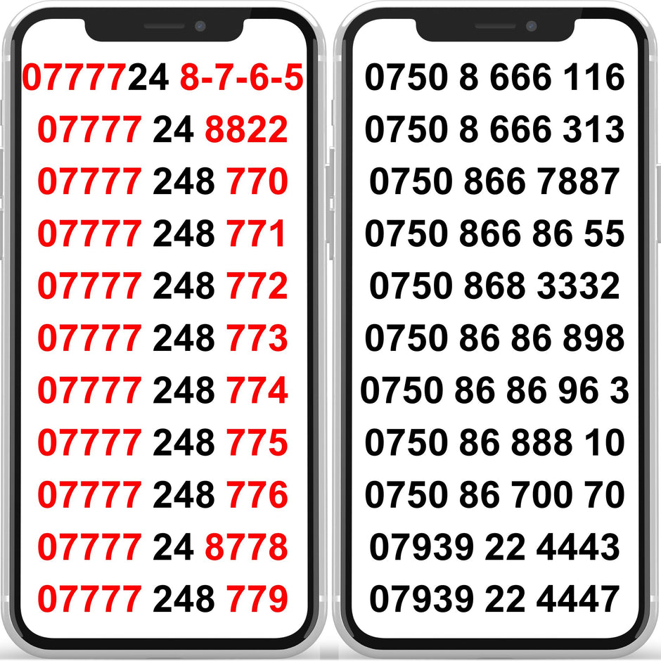 UK VIP Mobile Numbers – Memorable VIP Numbers - Gold Numbers – Gold ...