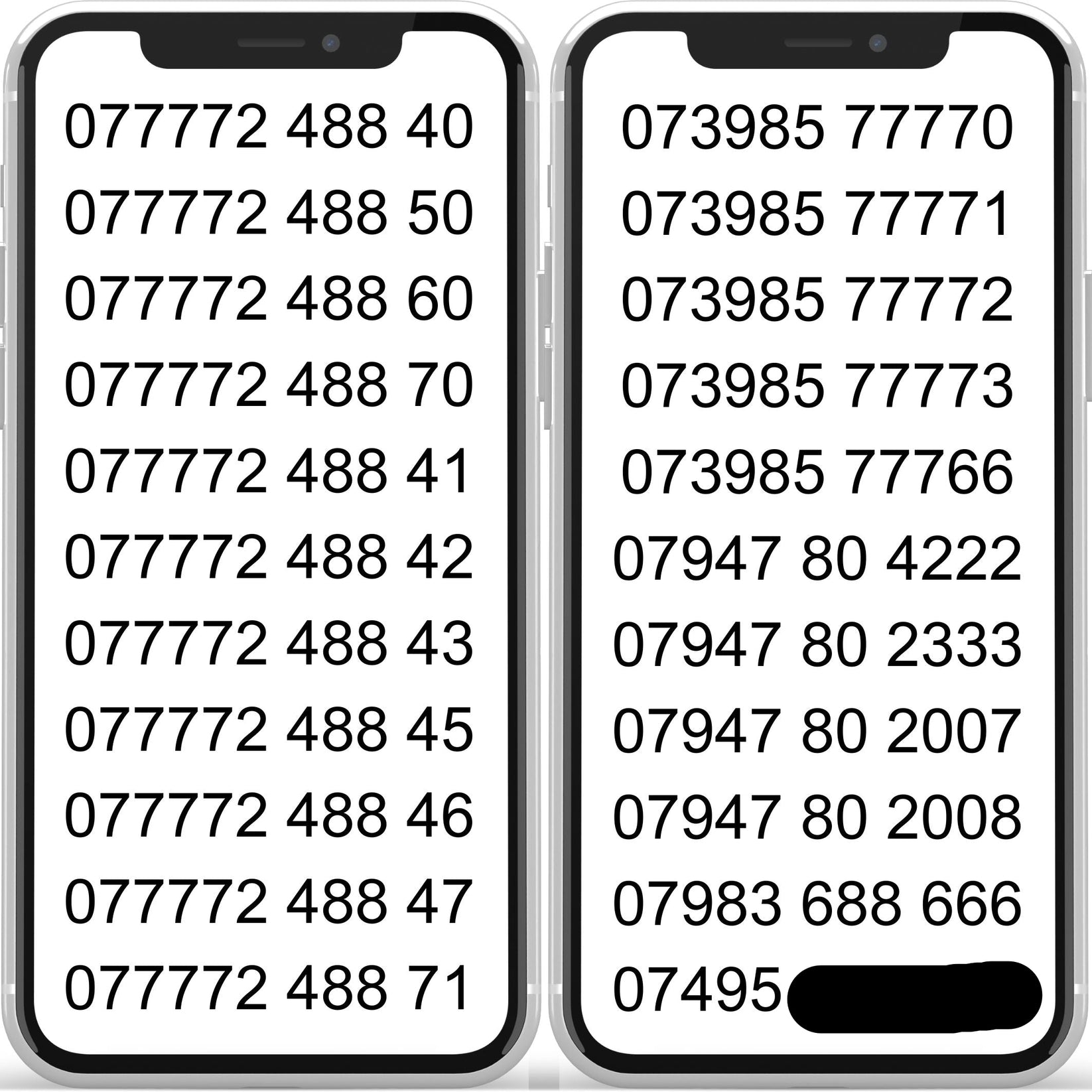 SALE: EE VIP Mobile Numbers-UK – 077772488, 888, 666 – Easy Memorable ...