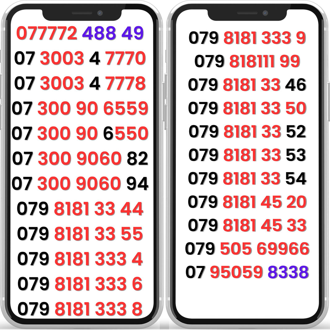 UK VIP Mobile Numbers – Memorable VIP Numbers - Gold Numbers – Gold ...