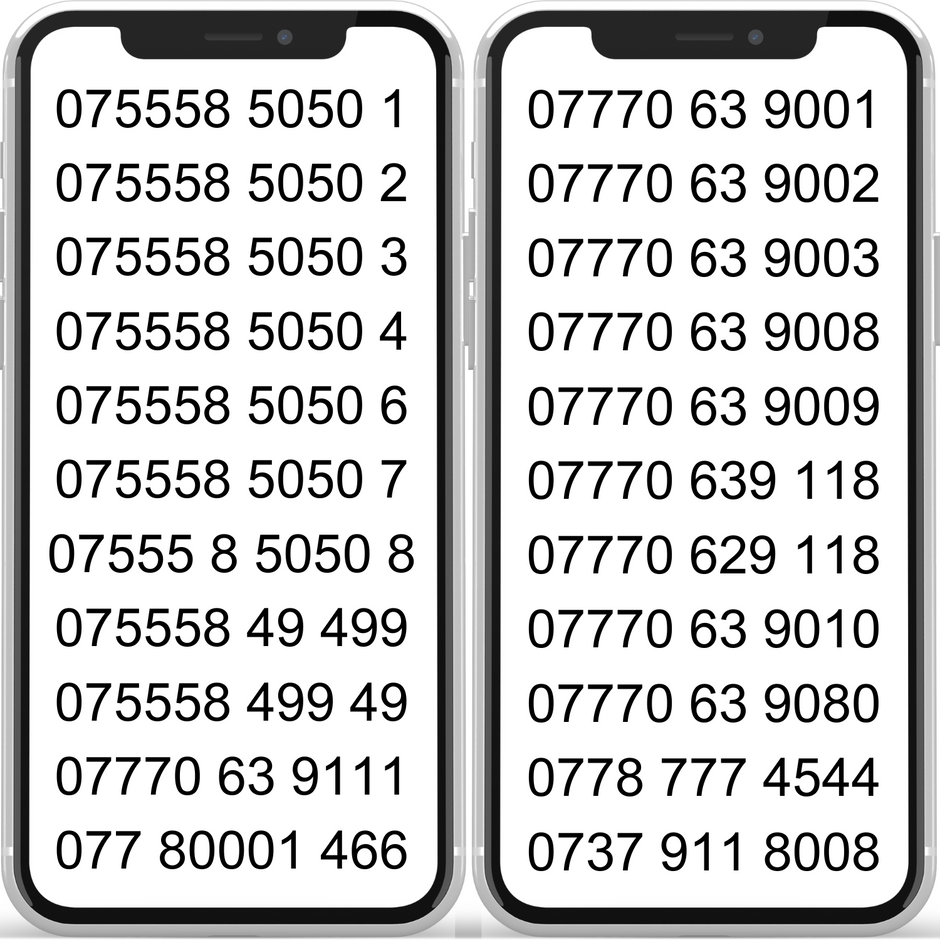 UK VIP Mobile Numbers – Memorable VIP Numbers - Gold Numbers – Gold ...