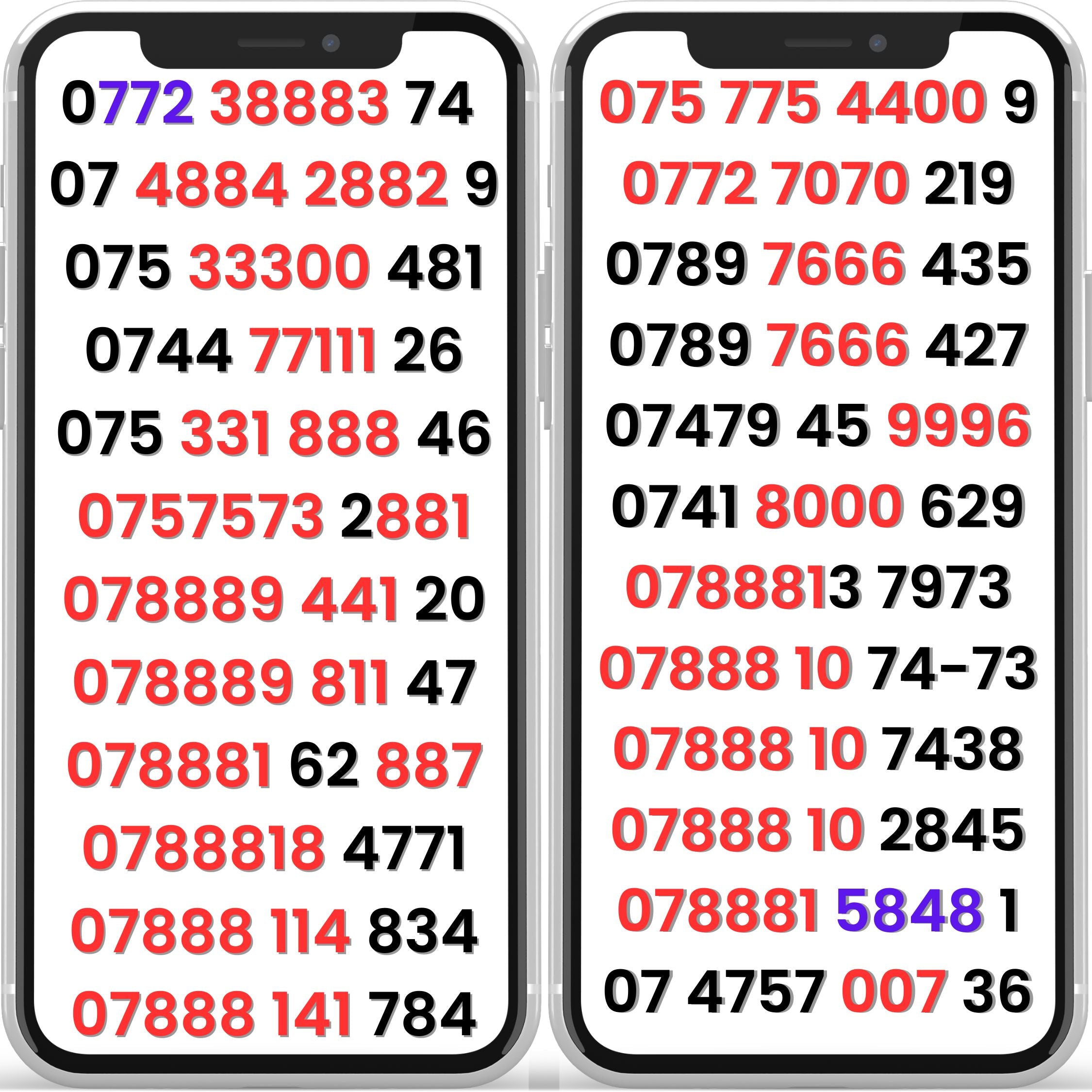 Smarty VIP Numbers UK – 888 Gold Numbers on Three Network – Gold ...