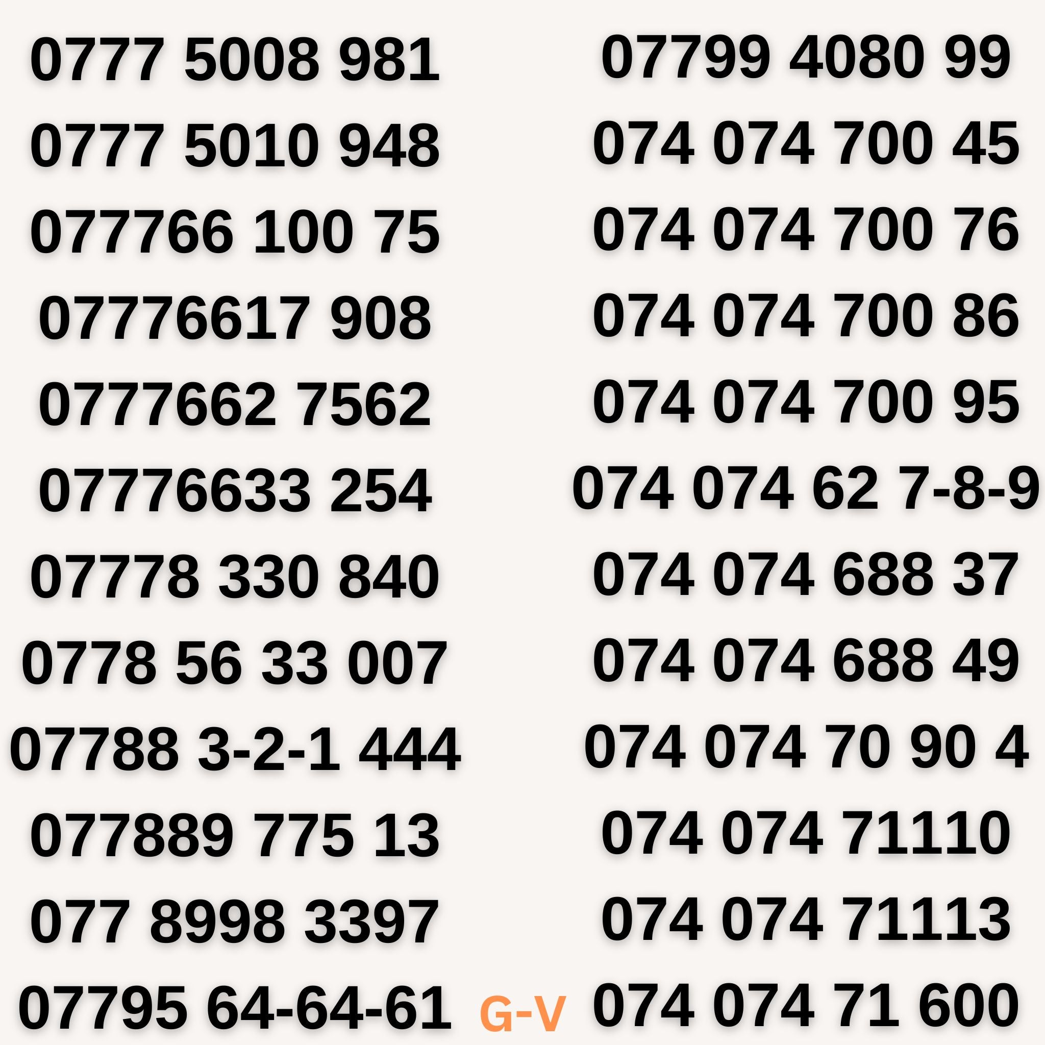 UK VIP Mobile Numbers – Memorable & Easy-to-Remember Gold Numbers ...