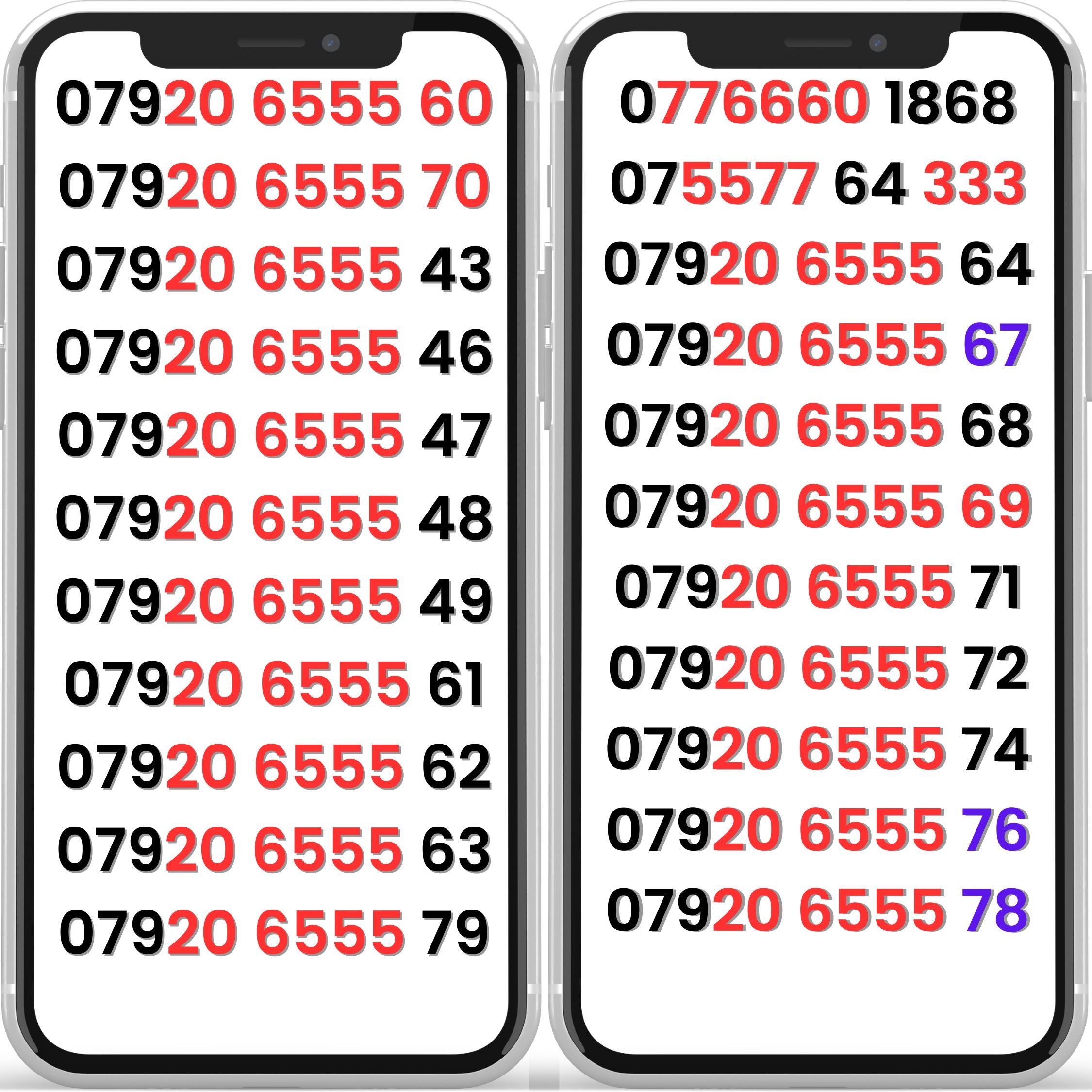 UK VIP Mobile Numbers – Memorable VIP Numbers - Gold Numbers – Gold ...