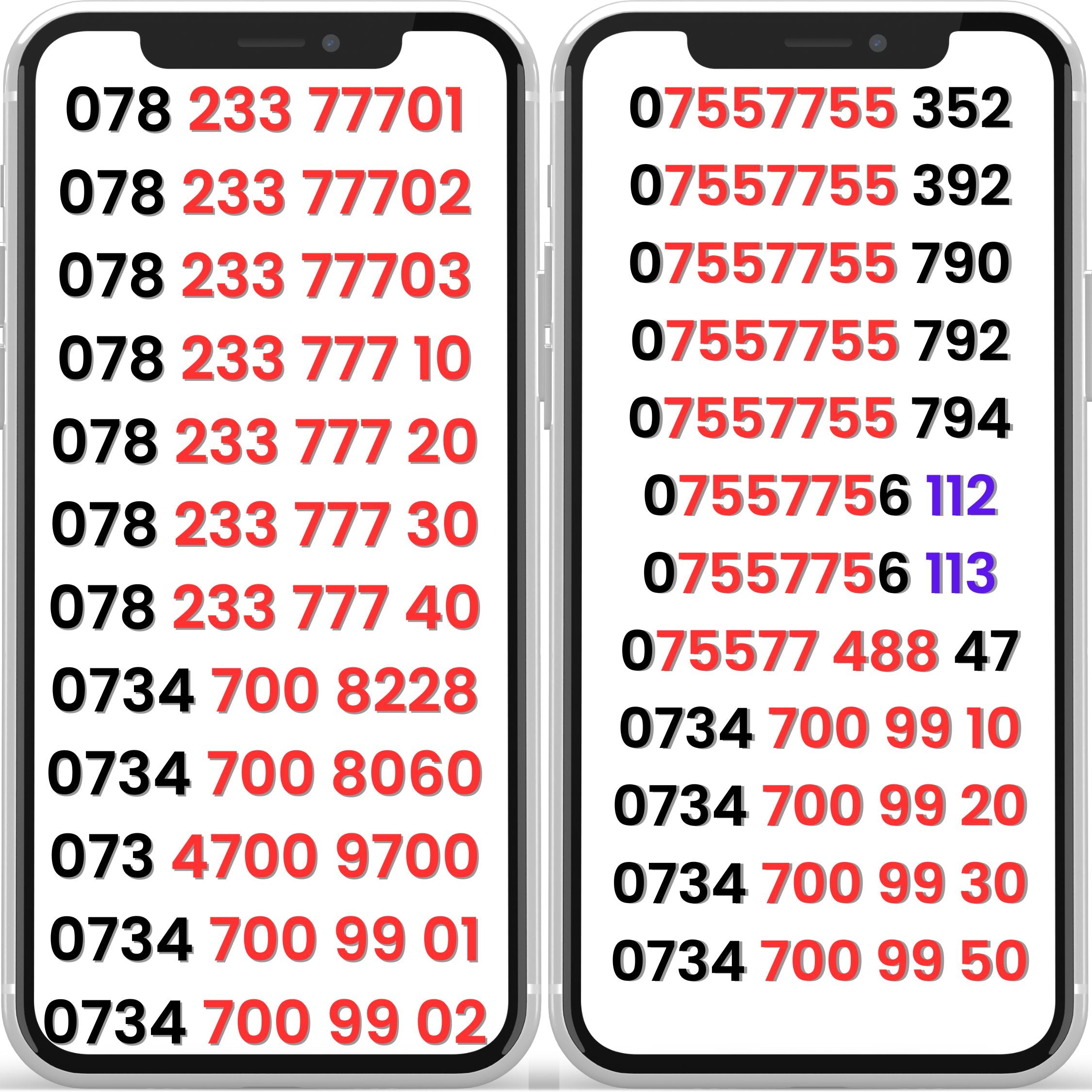 Vodafone VIP Numbers – Buy UK Unique Gold Numbers Today – Gold Numbers ...